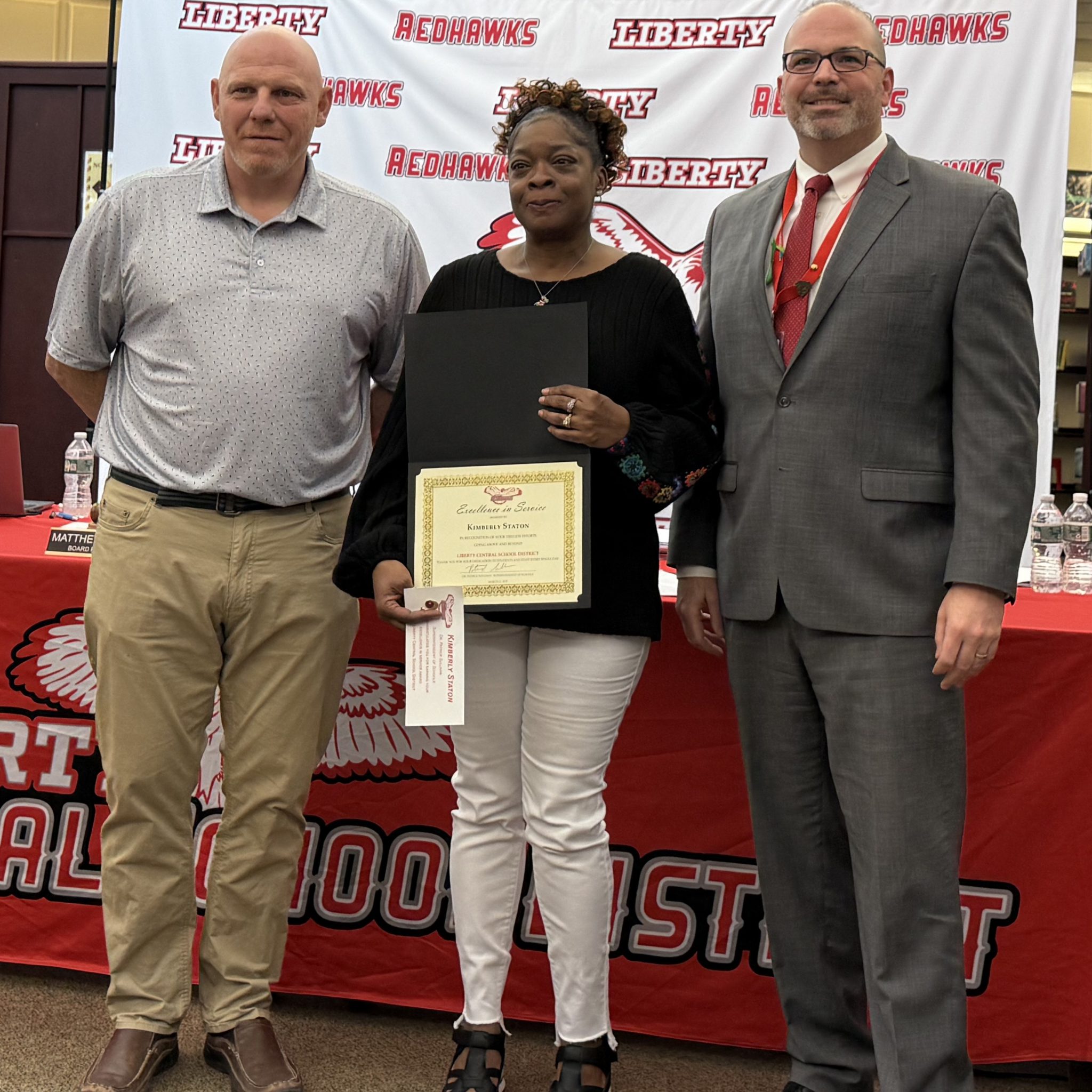 Four receive Excellence in Service Awards at BOE meeting - Liberty ...